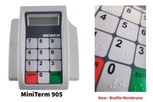 MiniTerm 905 12-Key Membrane w/Braille - Genovation Computer Input Devices
