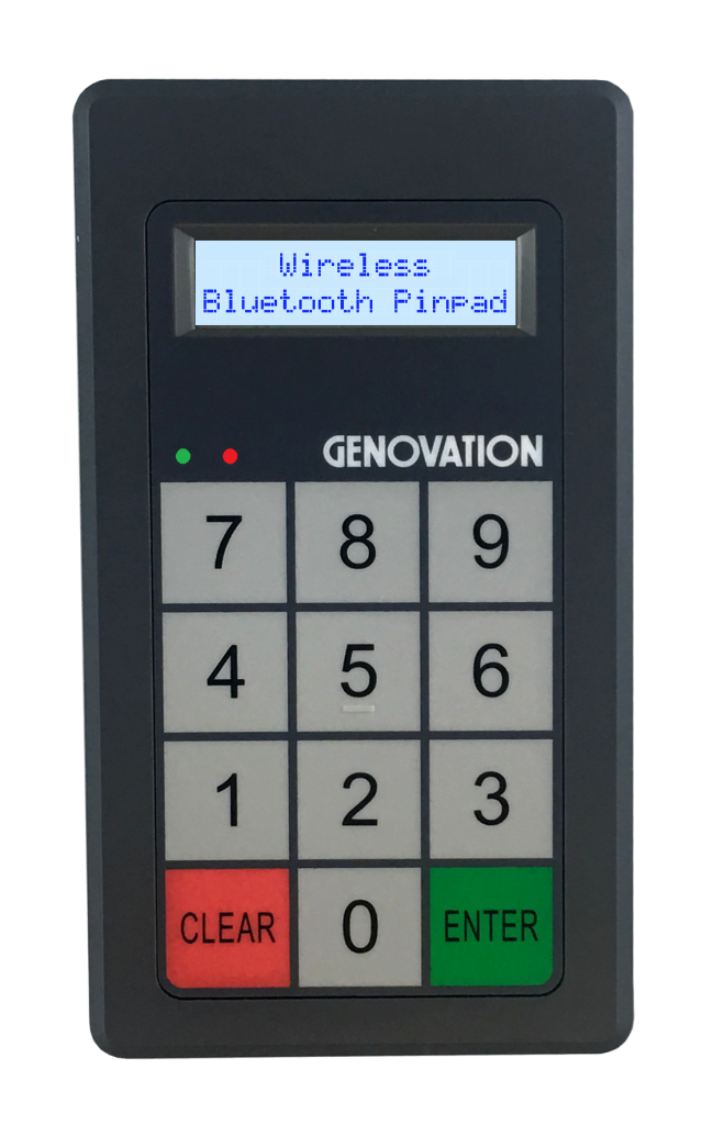 MiniTerm 908 BTB 12-Key Wireless BLE 4.0 Bluetooth Pinpad - Genovation ...